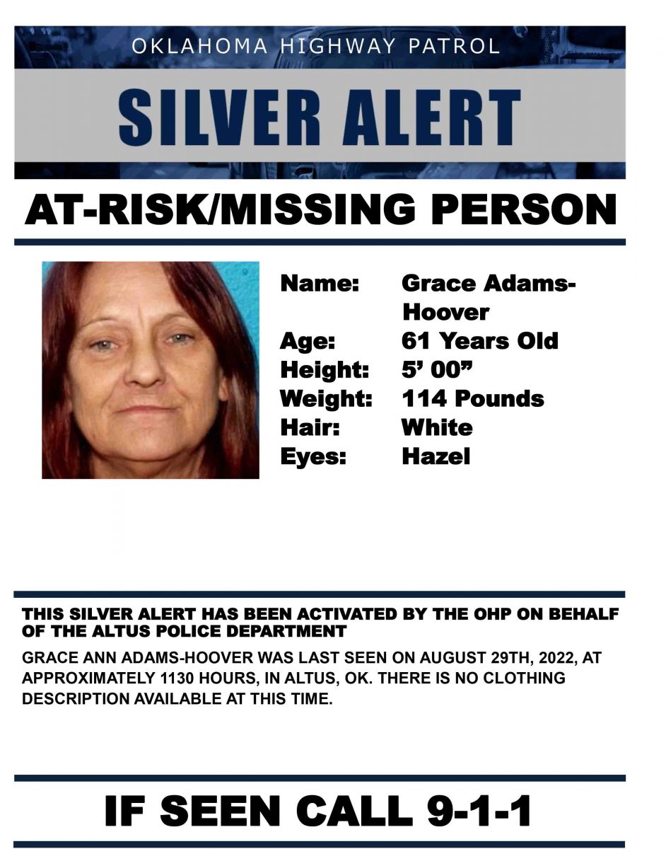 Silver Alert for missing Altus woman – The Vernon Daily Record
